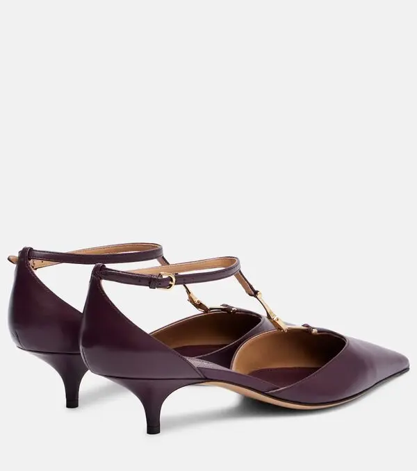 FERRAGAMO Traci 40 Leather Pumps