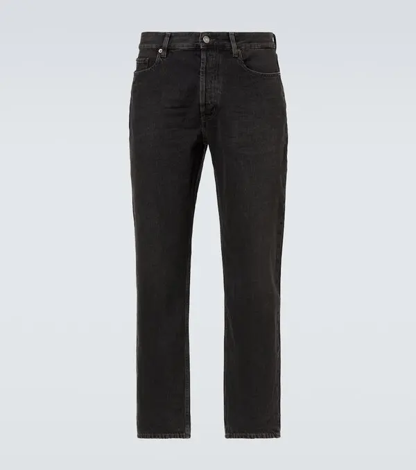 Saint Laurent Mick Straight Leg Jeans - Grey