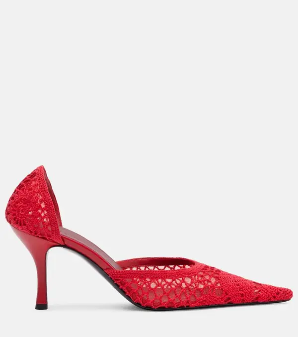 Magda Butrym Crochet Leather-trimmed Pumps