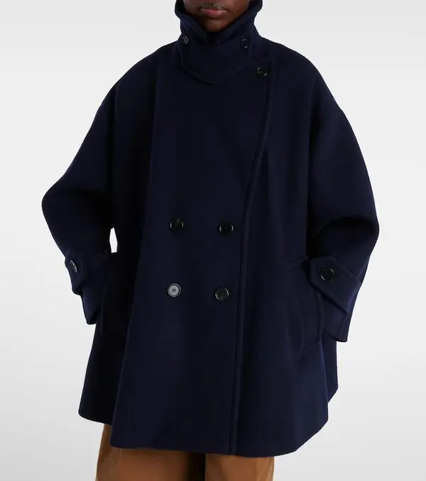 Chloé - Chloé Double-Breasted Oversized Wool-Blend Coat