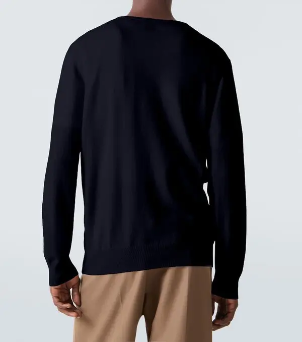 ALLUDE Cashmere Crewneck Sweater - Blue
