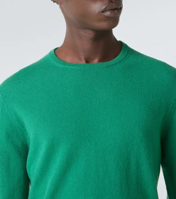 ALLUDE Cashmere Crewneck Sweater - Green