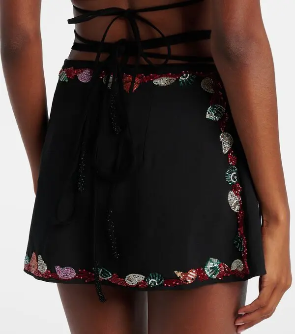 CLIO PEPPIATT Calypso Beaded Wrap Skirt