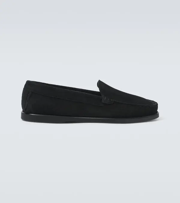 SAMAN AMEL City Suede Loafers - Black