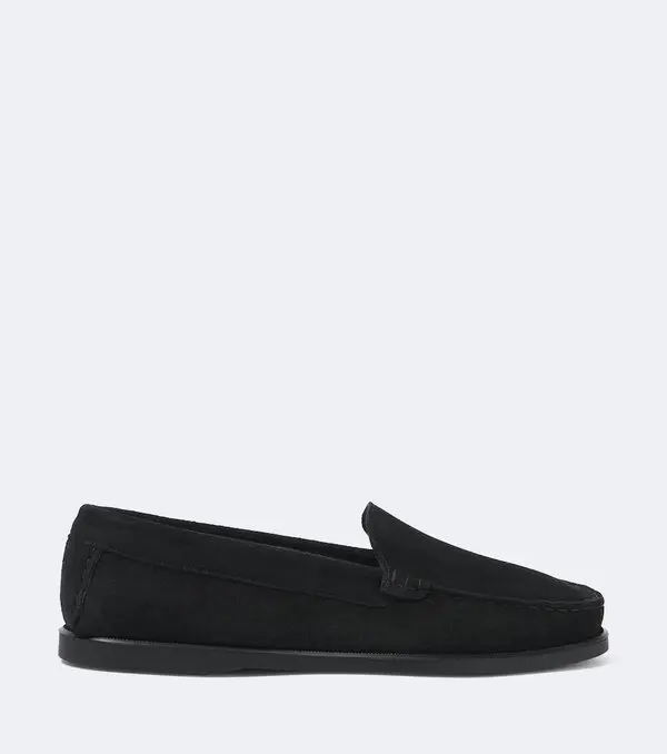 SAMAN AMEL City Suede Loafers - Black