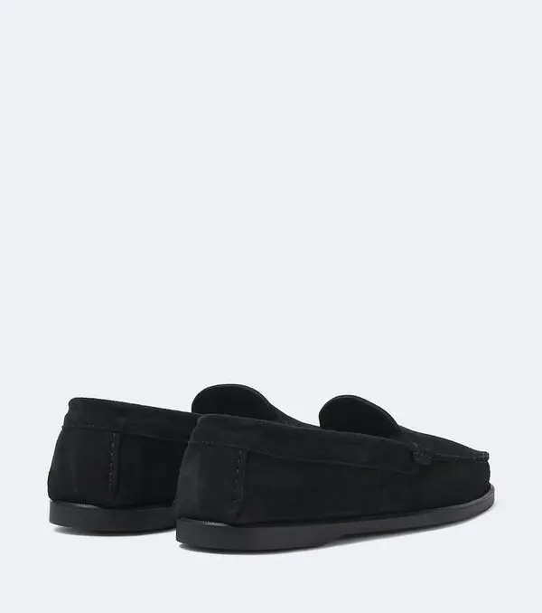 SAMAN AMEL City Suede Loafers - Black