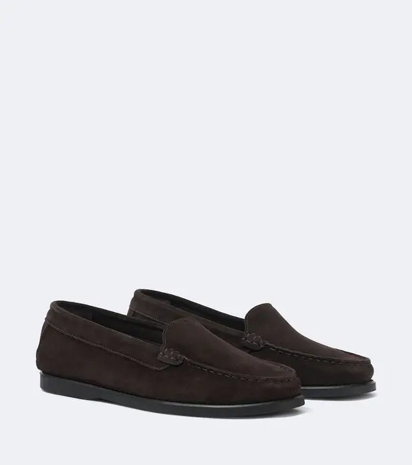SAMAN AMEL City Suede Loafers - Brown