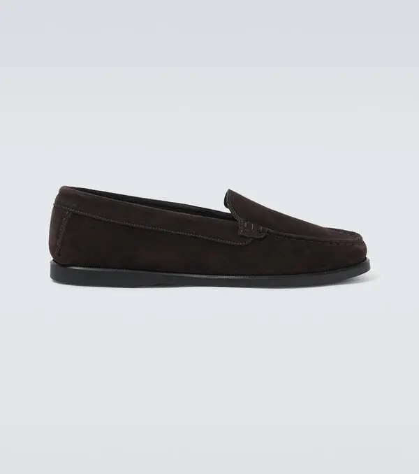 SAMAN AMEL City Suede Loafers - Brown