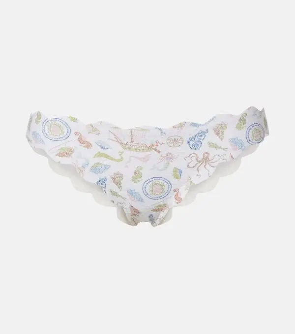 Marysia Antibes Scalloped Bikini Bottoms - Multicoloured