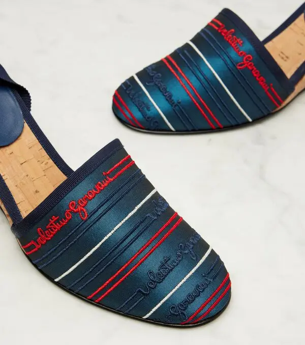 Valentino Garavani La Cruisette Canvas Espadrille Wedges