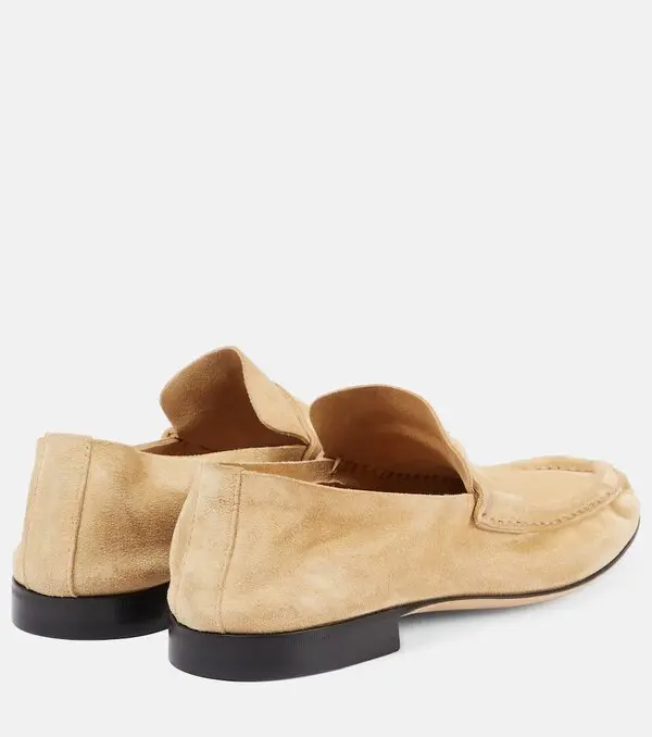 THE ROW Suede Penny Loafers