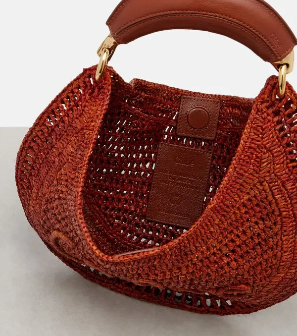 Chloé X Made For A Summer Banana Small Raffia Shoulder Bag - Brown