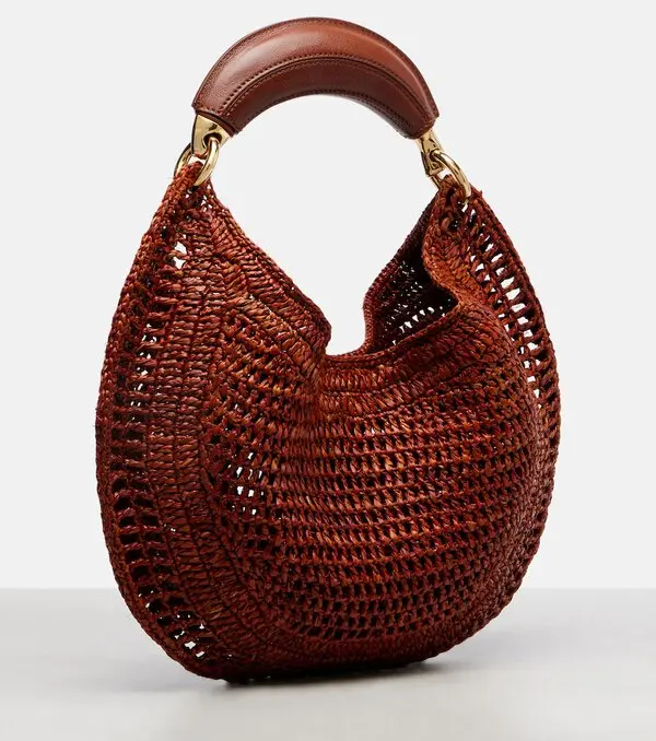 Chloé X Made For A Summer Banana Small Raffia Shoulder Bag - Brown