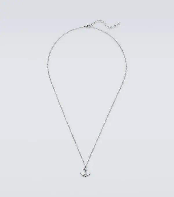 Mateo Anchor Lock Small Sterling Chain Necklace