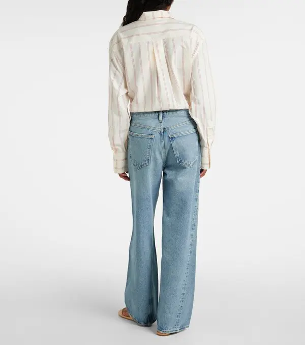 AGOLDE Twist Low-rise Wide-leg Jeans