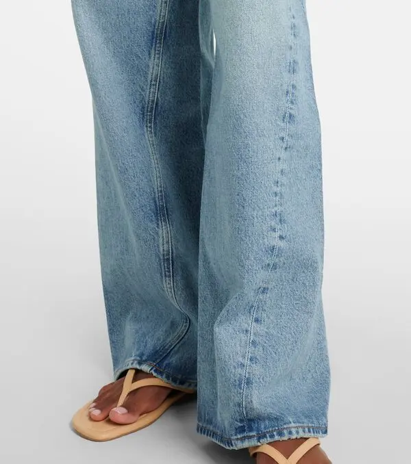 AGOLDE Twist Low-rise Wide-leg Jeans