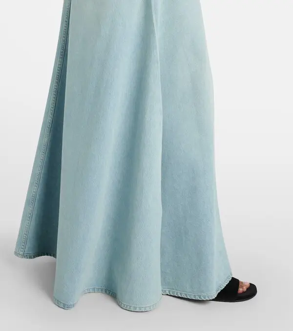 AGOLDE Odin Mid-rise Denim Maxi Skirt