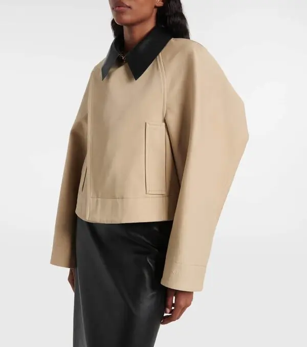 Givenchy Cropped Cotton And Wool Jacket - Beige