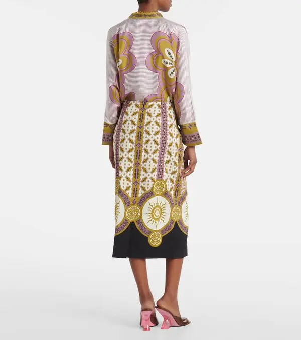 La DoubleJ Printed Pencil Skirt