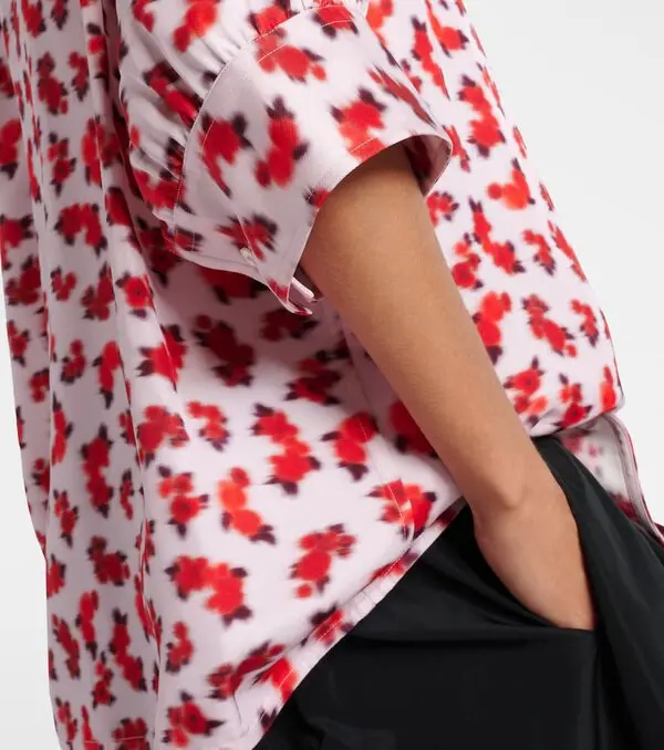 JIL SANDER Printed Viscose Shirt - Multicoloured
