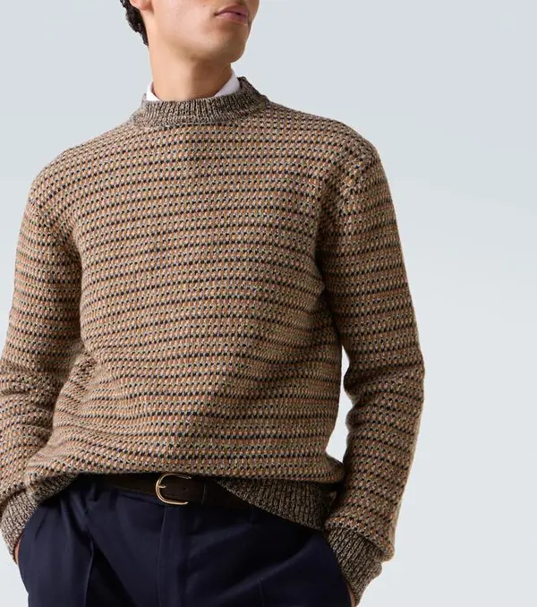 SLOWEAR Virgin Wool Striped Sweater