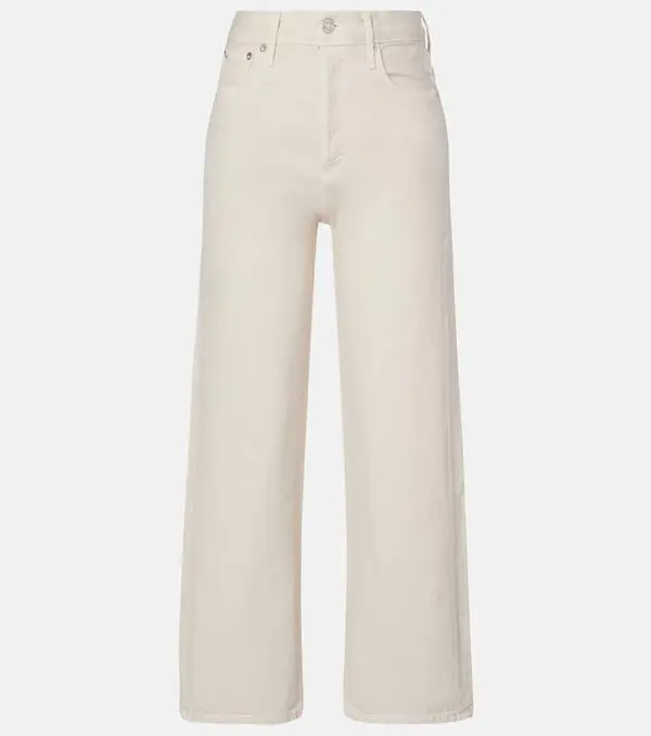 AGOLDE Ren Cropped High-rise Wide-leg Jeans