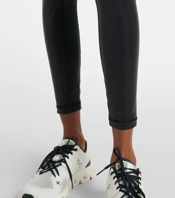 Adidas By Stella McCartney High-rise Lame Leggings
