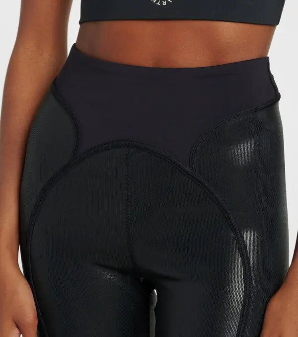Adidas By Stella McCartney High-rise Lame Leggings