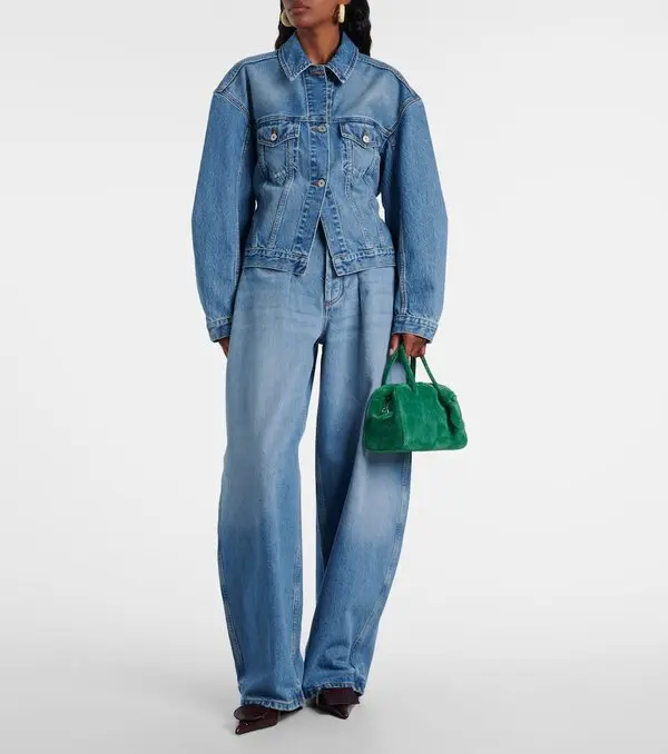 Jacquemus Ovalo De-nimes Barrel-leg Jeans - Blue