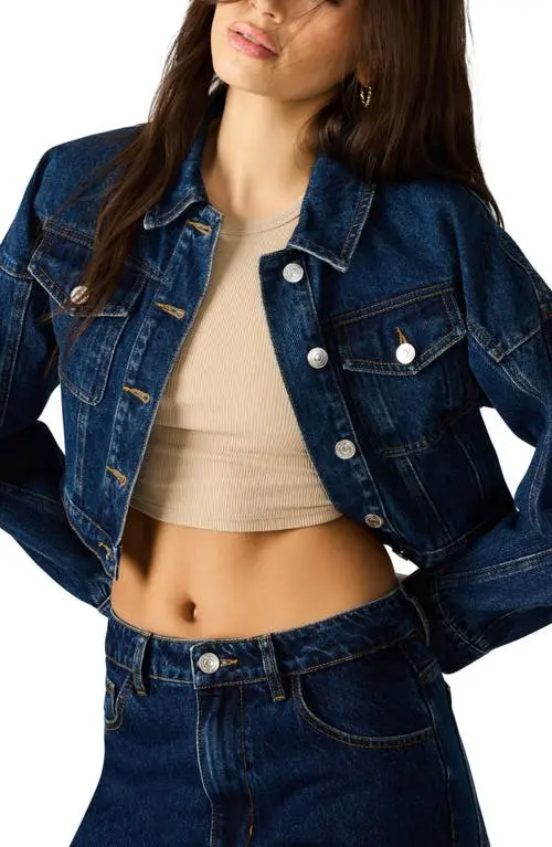 Steve Madden Brixton Crop Denim Jacket