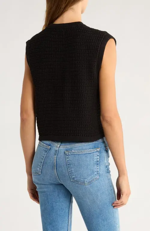 Blanknyc Button Sleeveless Sweater Vest