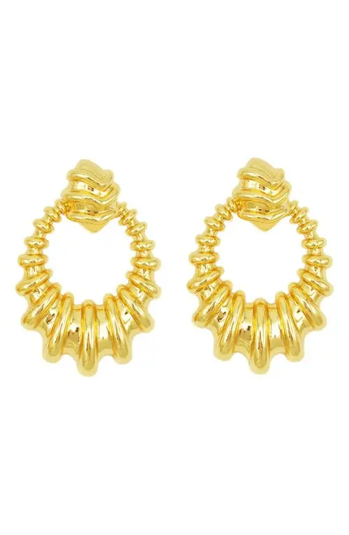 PETIT MOMENTS Dionne Statement Earrings - Gold