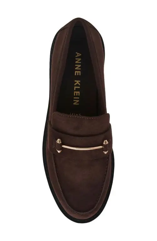 Anne Klein Emme Bit Loafer - Chocolate