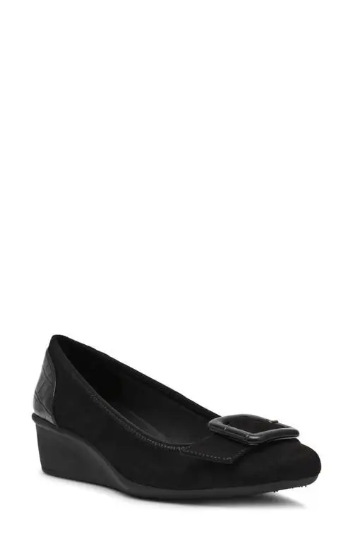 Anne Klein Wyatt Wedge Pump - Black