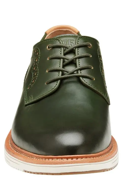Johnston & Murphy Upton 175th Plain Toe Derby - Olive Oiled Full Grain