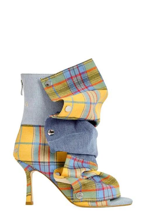 AZALEA WANG Birdsong Open Toe Bootie - Yellow Multi
