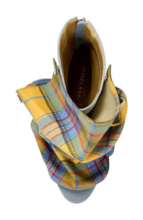 AZALEA WANG Birdsong Open Toe Bootie - Yellow Multi