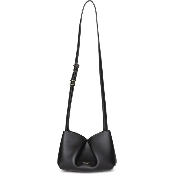 Rag & Bone Small Bloom Leather Crossbody Bag - Bla