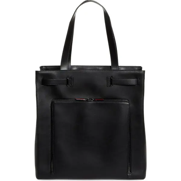 CHRISTIAN LOUBOUTIN Kypipouch Calfskin Tote - Black