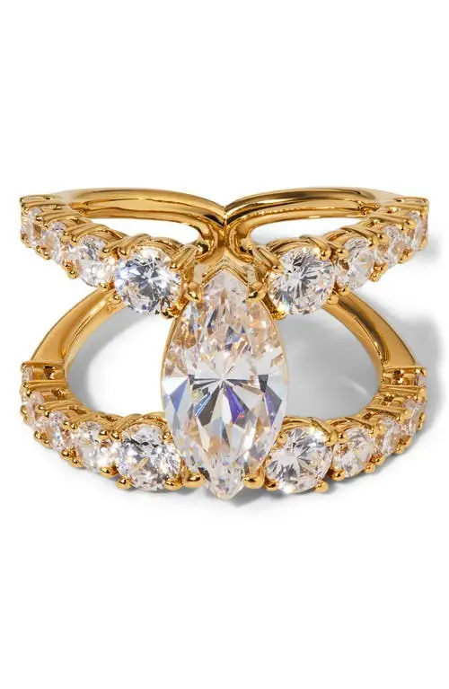 Nadri Everleigh Cubic Zirconia Open Ring - Gold