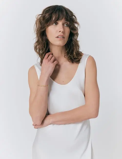 GHOST LONDON Satin Midi Slip Dress