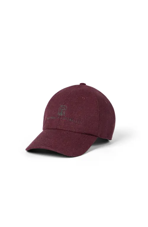 Brunello Cucinelli Baseball Cap With Embroidery - Amaranth