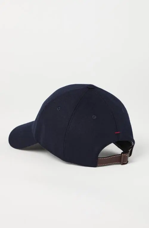 Brunello Cucinelli Baseball Cap With Embroidery - Navy Blue