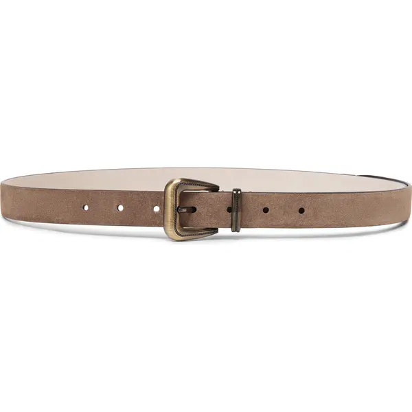 Brunello Cucinelli Suede Belt - Light Brown