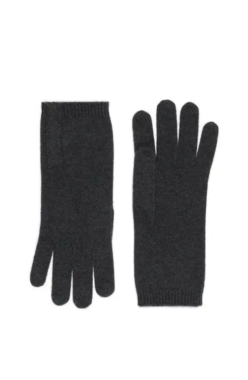 Brunello Cucinelli Knit Gloves - Anthracite