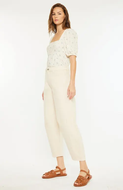 KANCAN Addison High-rise Horseshoe Cropped Jeans