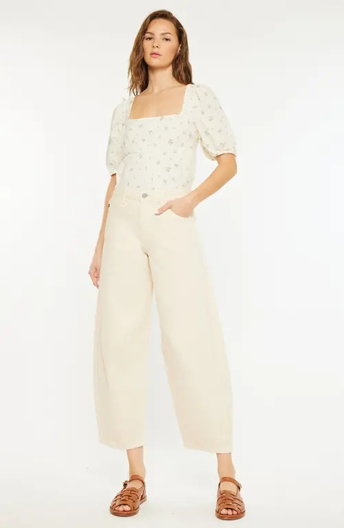 KANCAN Addison High-rise Horseshoe Cropped Jeans