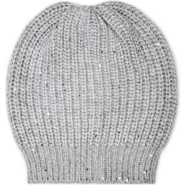 Brunello Cucinelli Cashmere And Silk Beanie - Light Grey