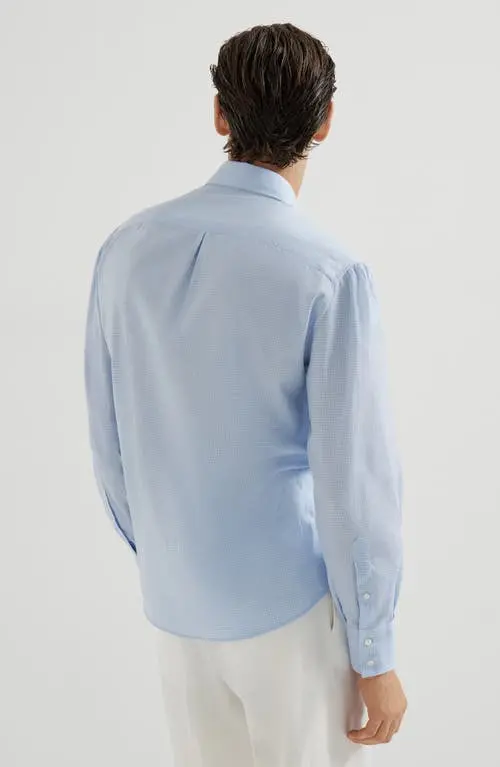 Brunello Cucinelli Button-down Collar Shirt - Azure
