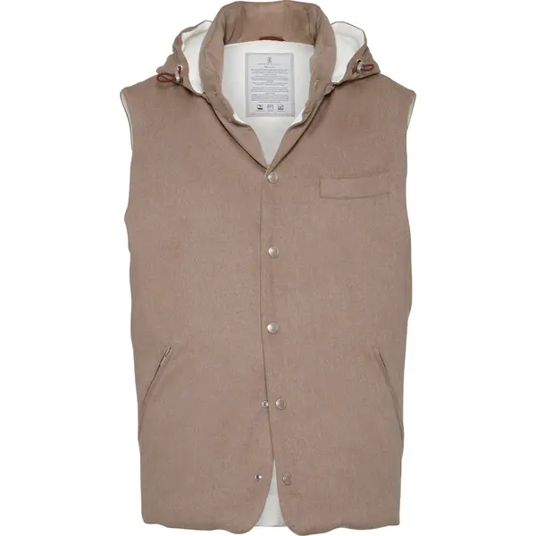 Brunello Cucinelli Flannel Down Vest